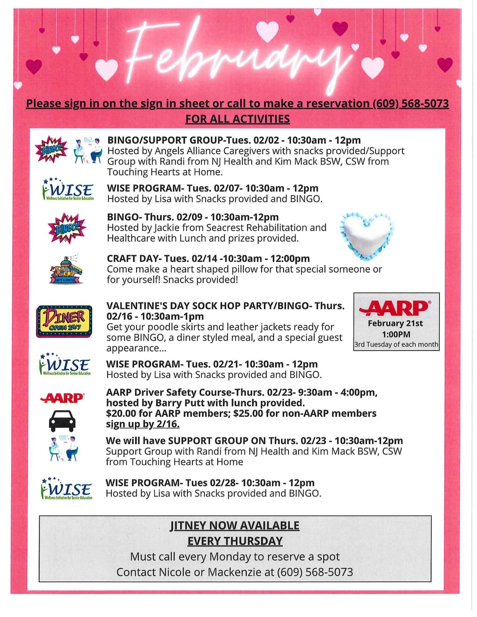 Galloway Township Senior Services Calendar – February 2023 – City of ...